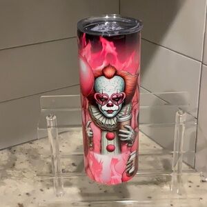 Hand Crafted | Dining | Customized Pink Horror Characters Tumbler ...